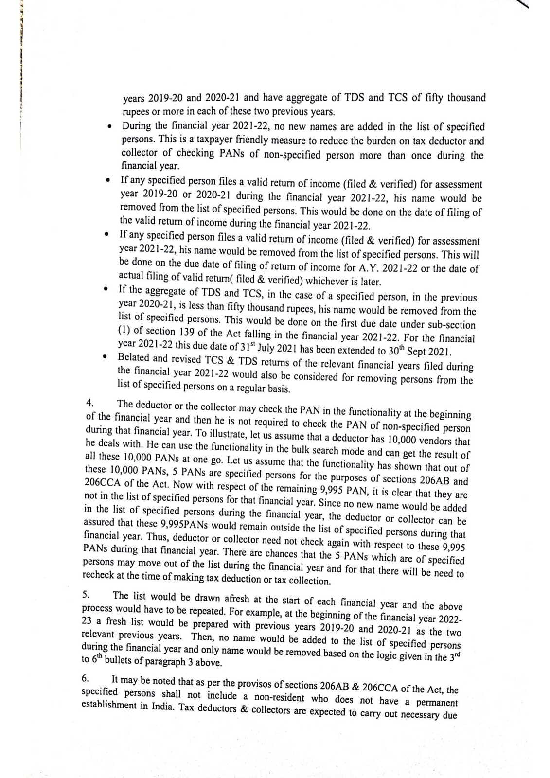 CBDT issues Circular No. 11 of 2021 dt 21.06.2021 on implementation of ... CBDT issues Circular No. 11 of 2021 dt 21.06.2021 on implementation of ...